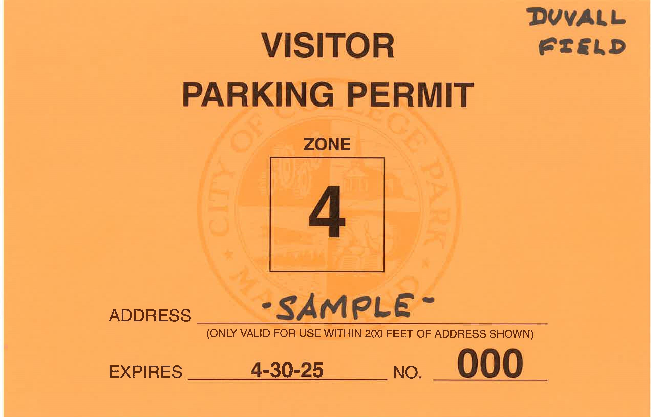 PARKING PERMIT RENEWALS | The College Park District 2 Digest