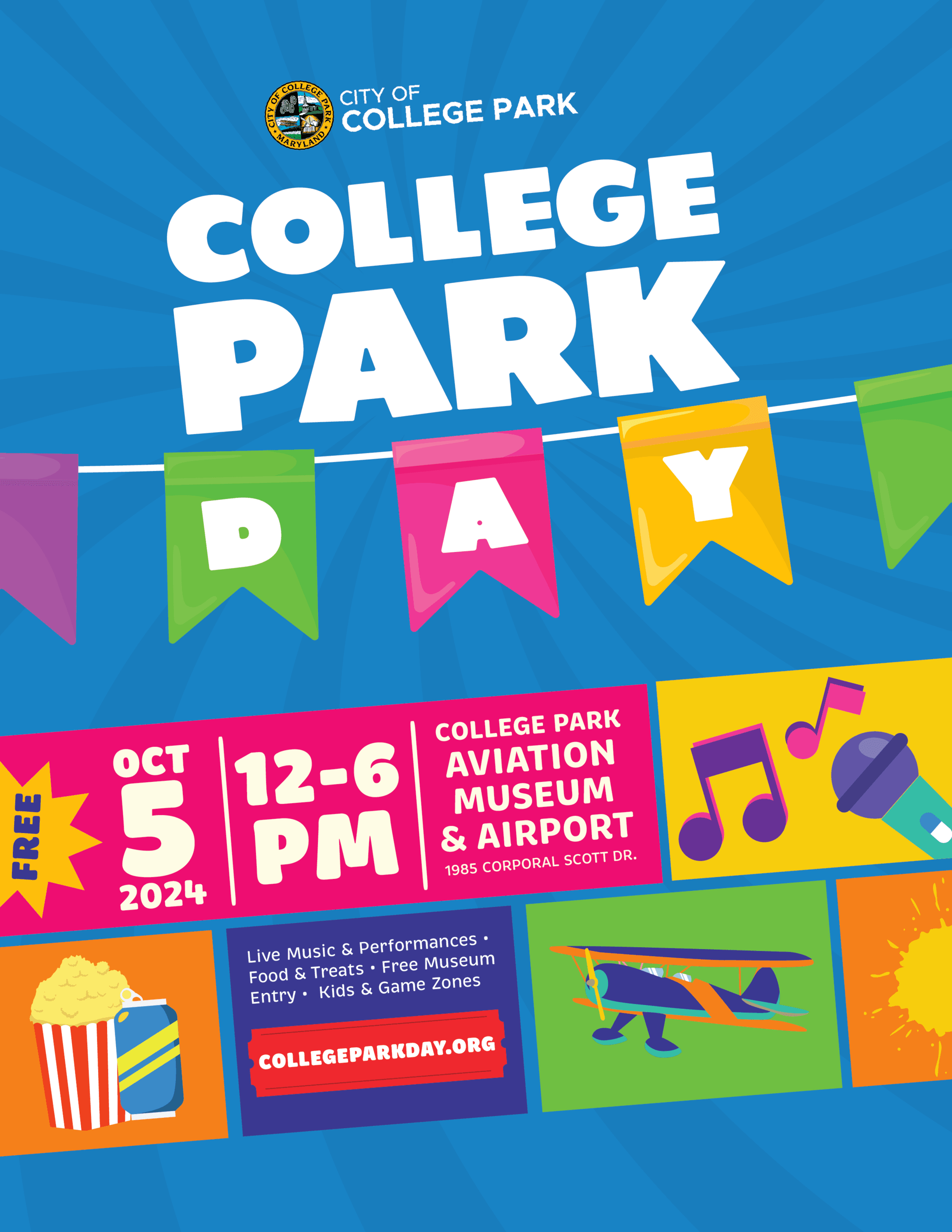 College Park Day 2024 is this Saturday, October 5, 2024, Noon – 6:00 p ...